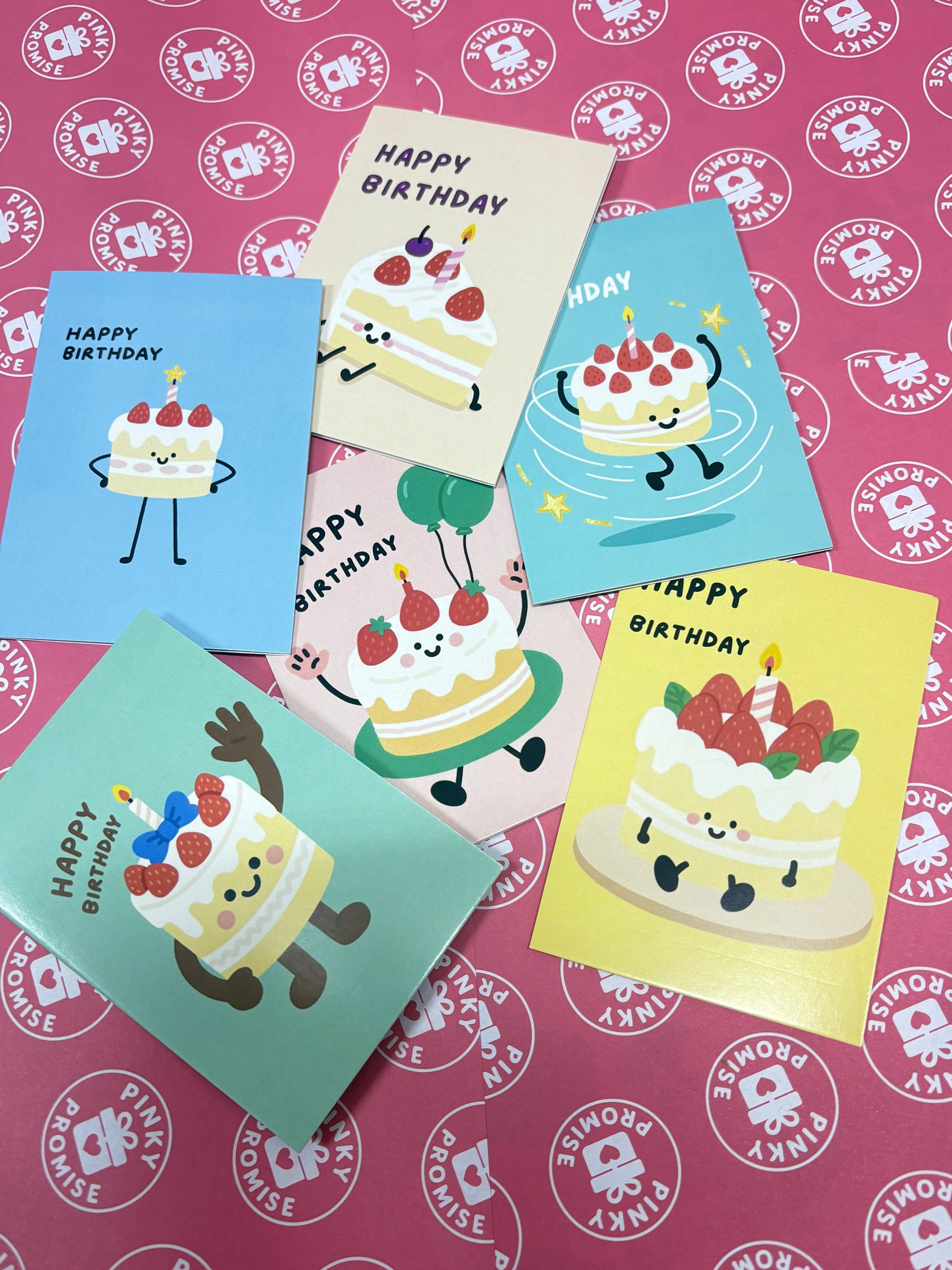 Random birthday Cake card – Pinky Promise